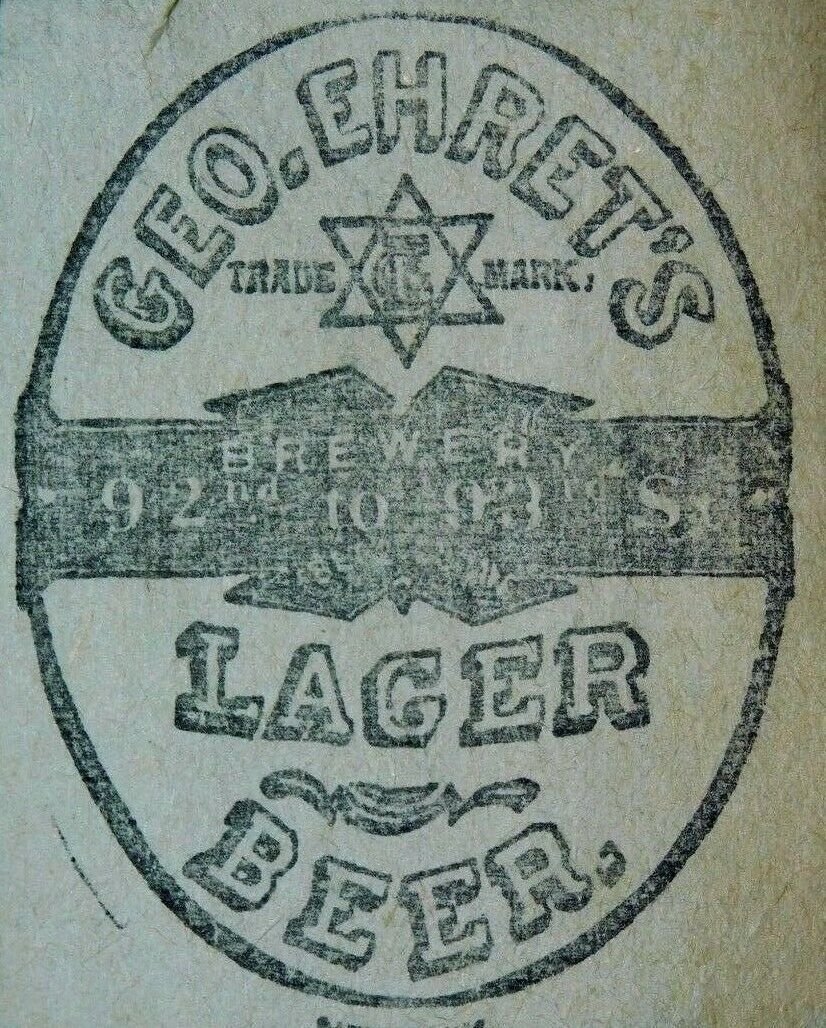 1870s-80s Geo. Ehret's Lager Beer Victorian Engraved Print Ad L14 ...