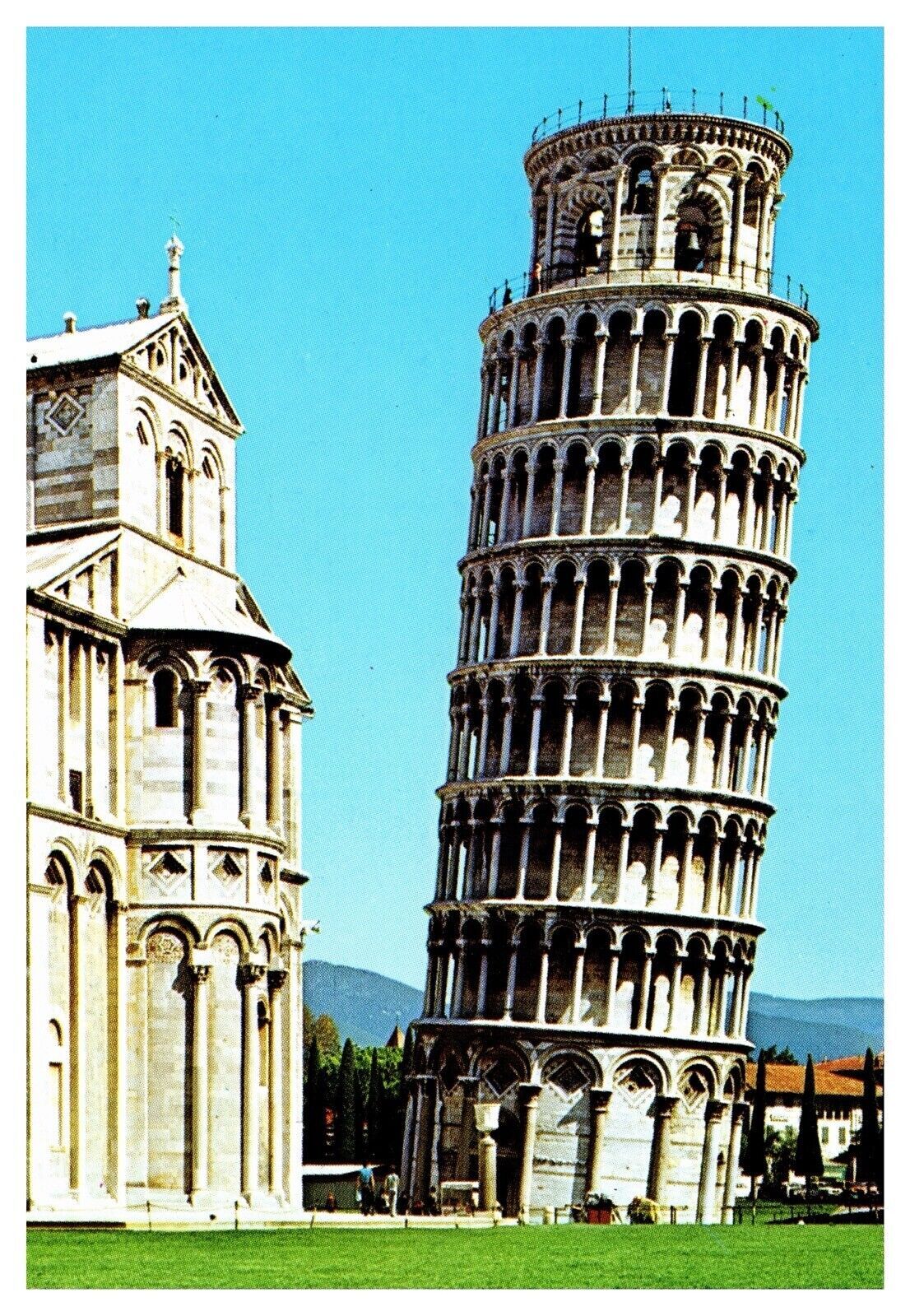 Leaning Tower Of Pisa Italy Cathedral Chrome City Postcard WOB Historic ...