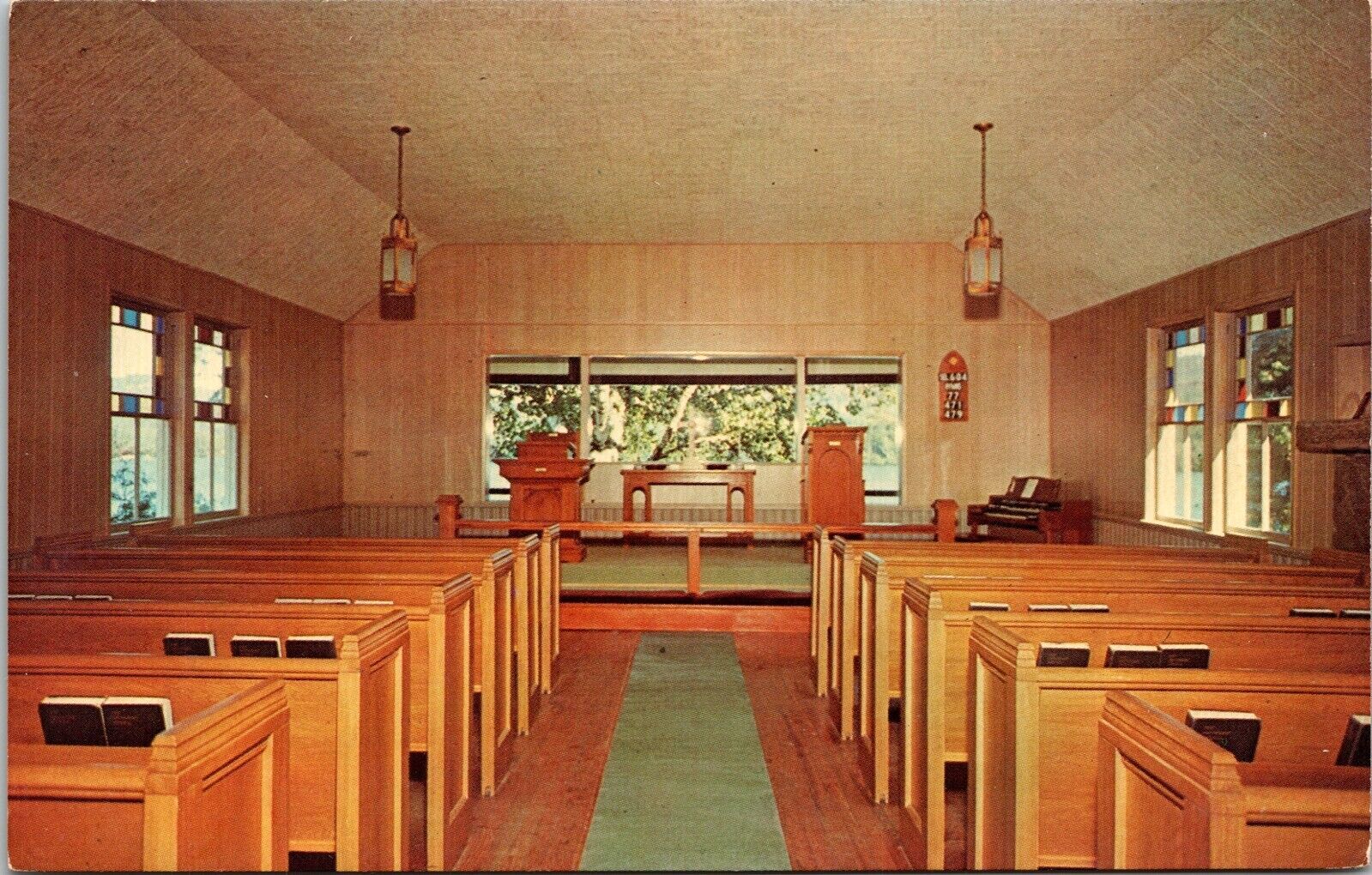 Christian Methodist Church Interior Blue Mountain Lake New York Chrome ...