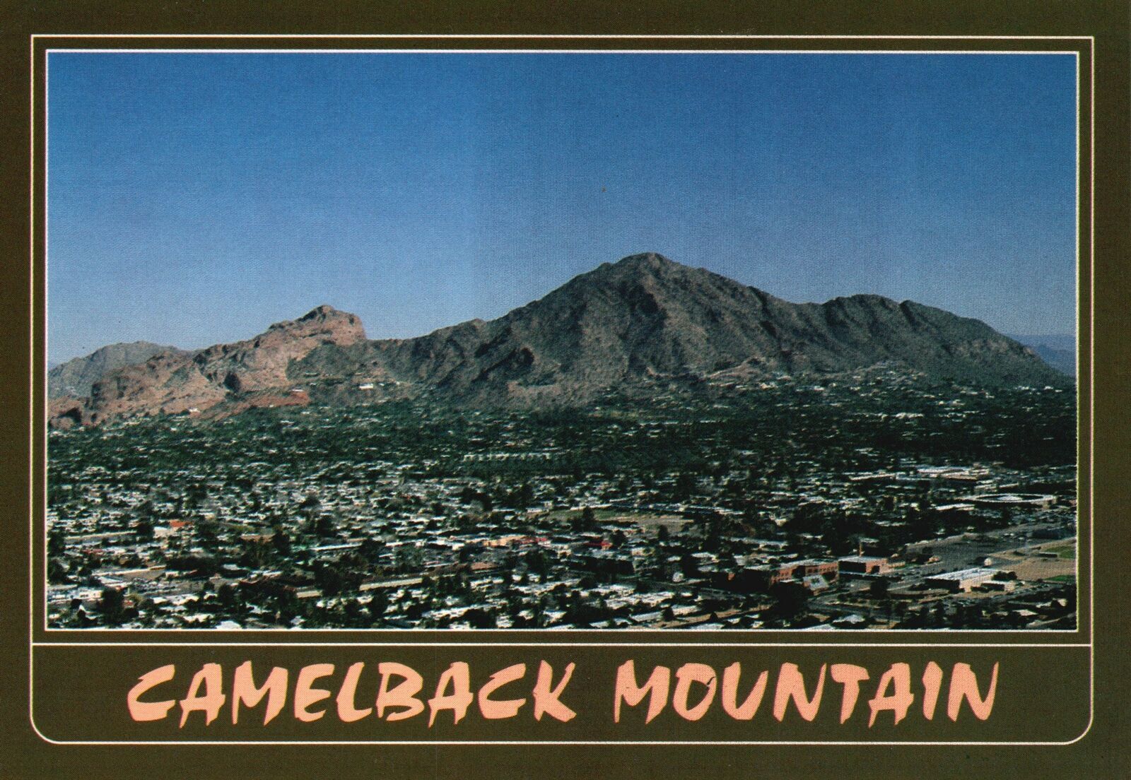 Vintage Postcard Famous Camelback Mountain Landmark Phoenix Arizona AZ ...