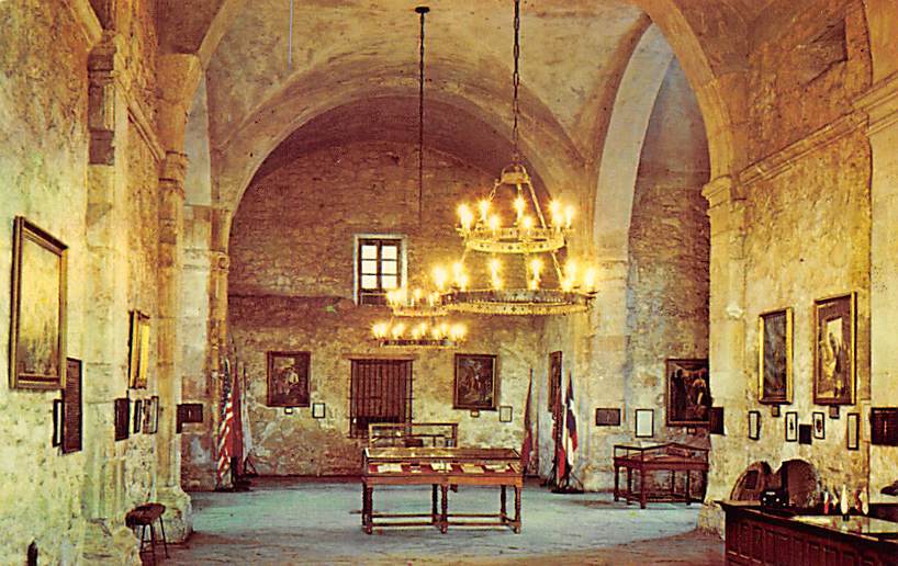 Interior Of The Alamo - San Antonio, Texas TX | United States - Texas ...