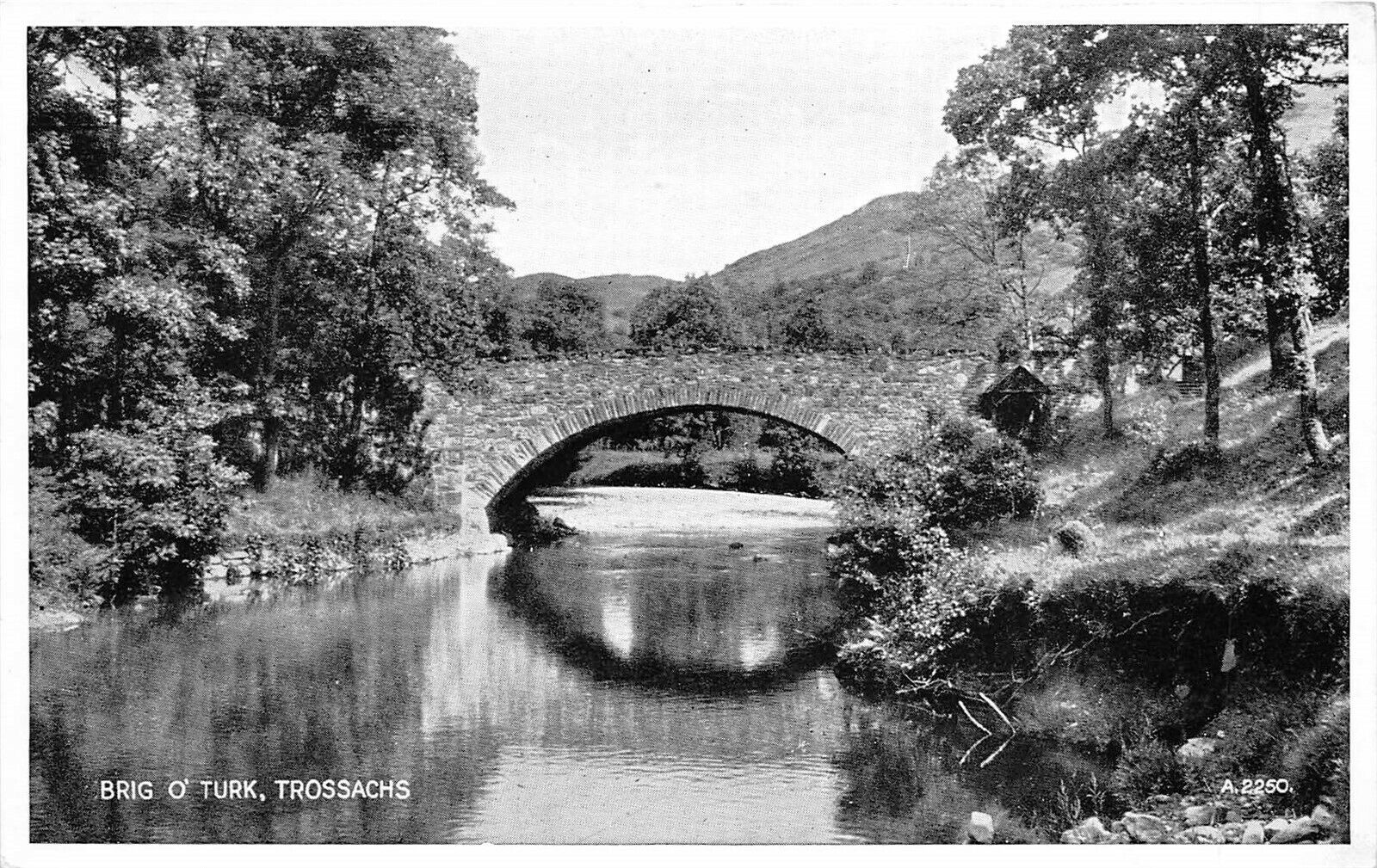 Stirling Scotland 1920s Postcard Brig O' Turk Trossachs Stone Bridge ...