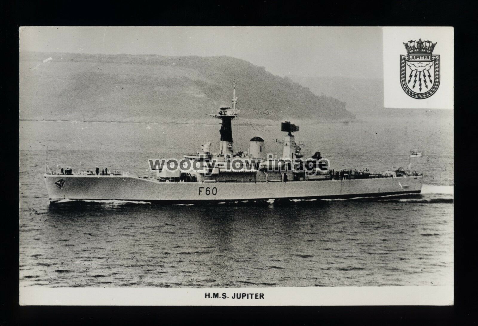 na7117 - Royal Navy Warship - HMS Jupiter F60 - postcard | Ephemera ...