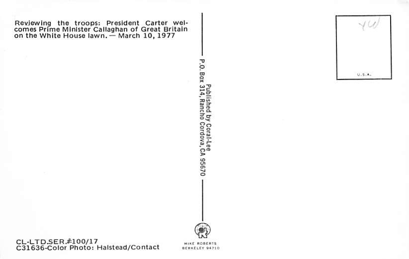 President Carter welcomes Prime Minister Callaghan of Great Britain ...