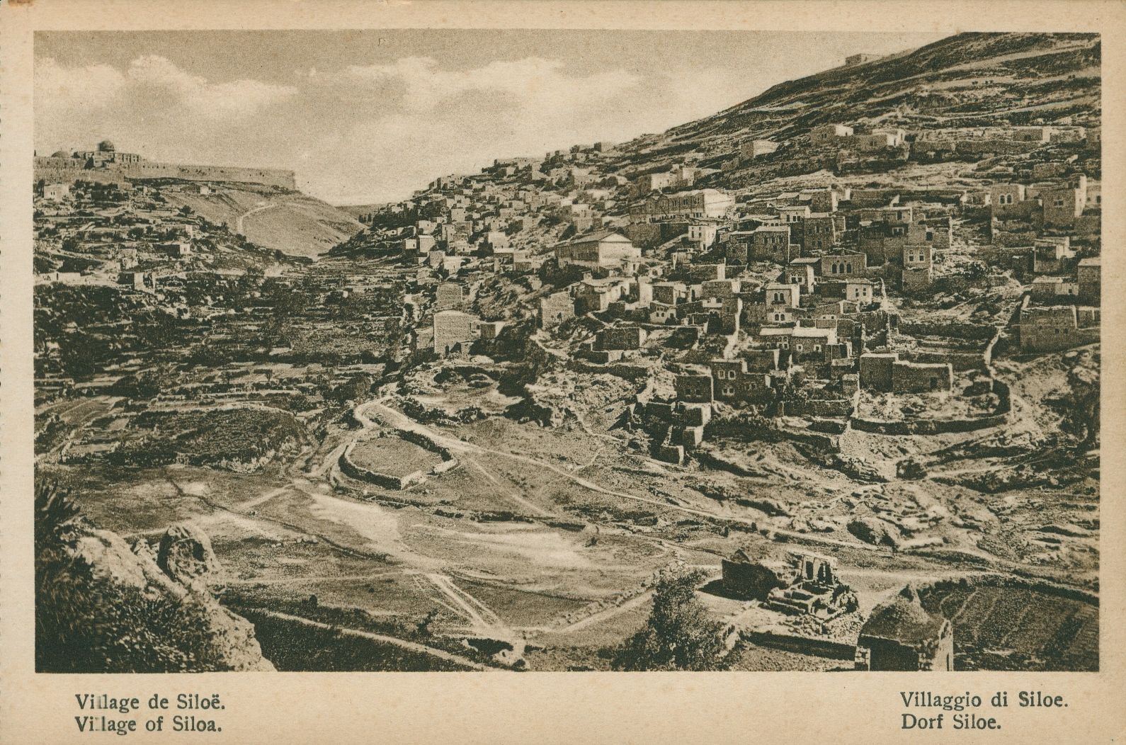 Holy Land. Village of Siloa [Sloam. East Jerusalem] (A Attallah Freres ...