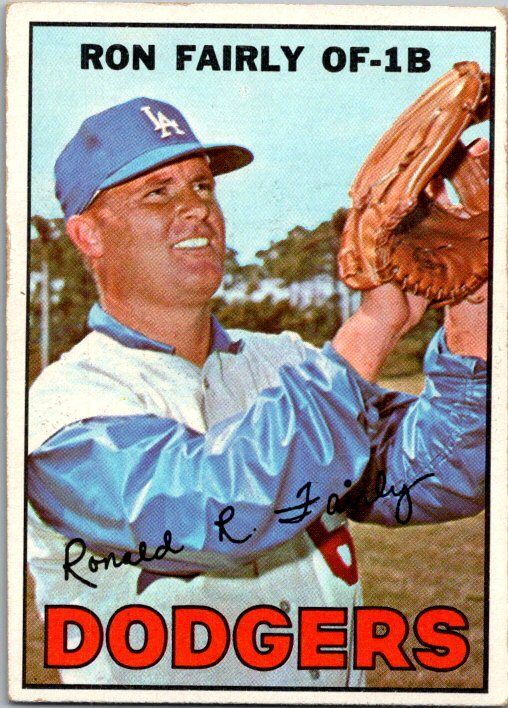 1967 Topps Baseball Card Ron Fairly Los Angeles Dodgers sk1898 | Topics ...