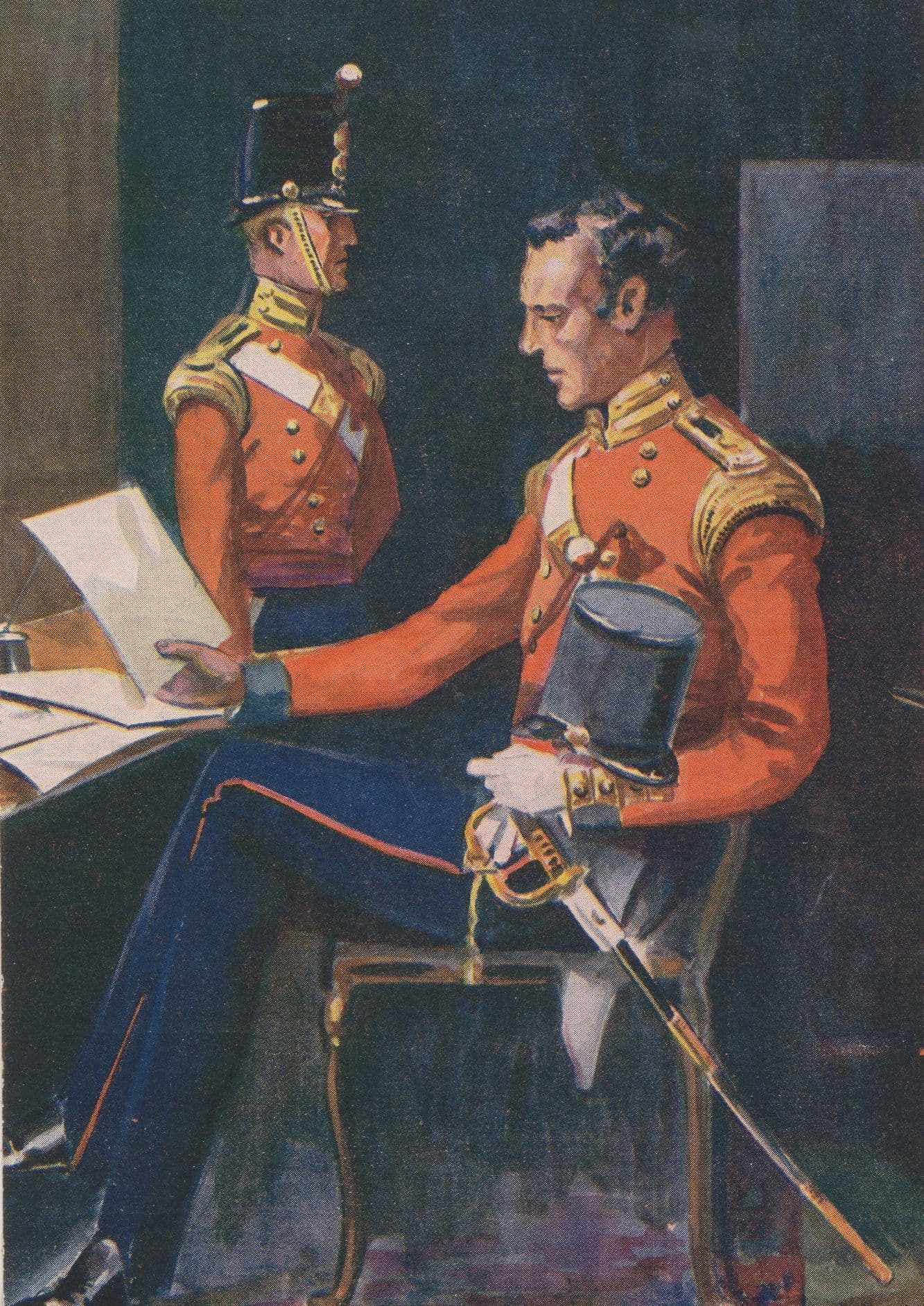 Victorian 1857 Royal Welch Welsh Fusilier Military Uniform Postcard ...