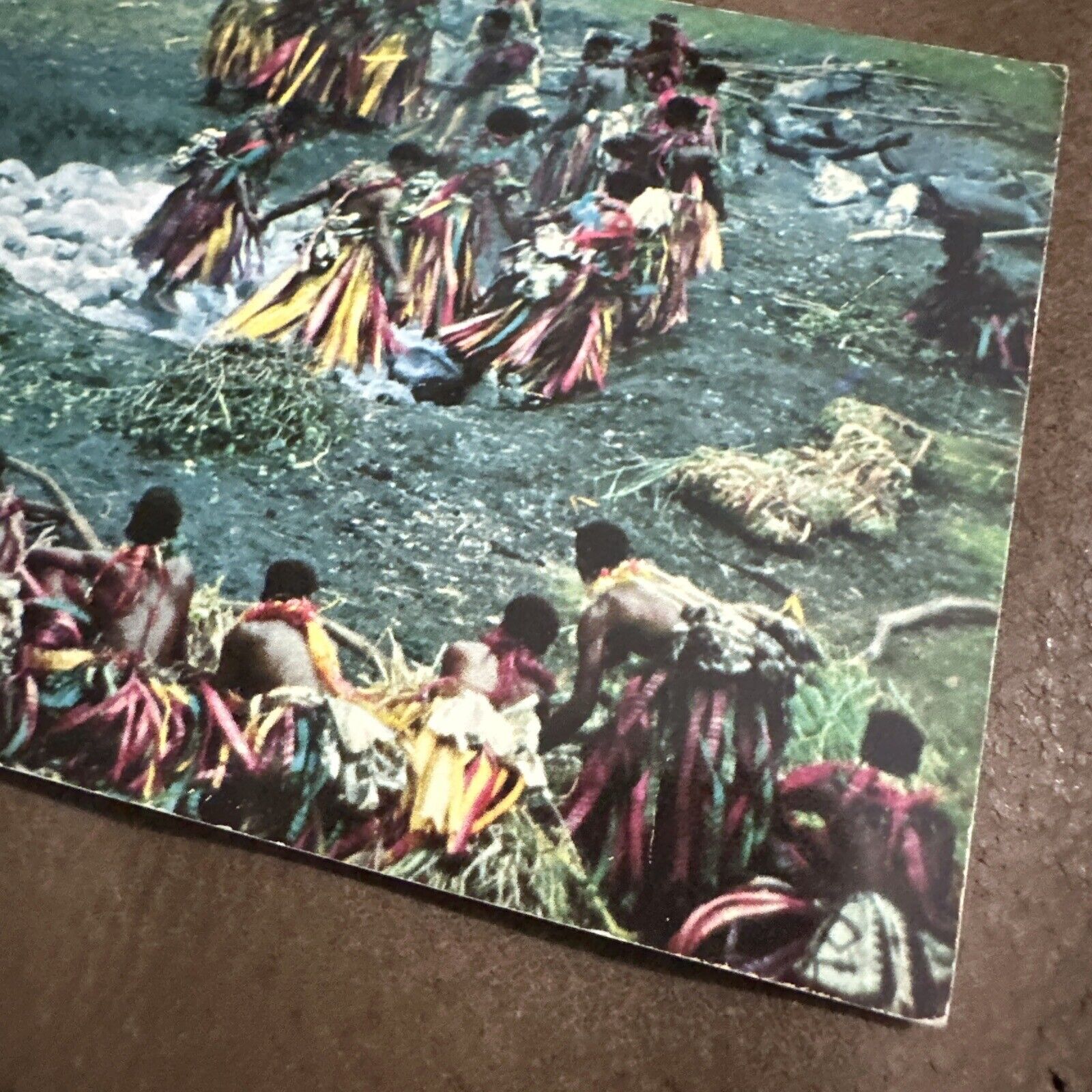 Fijian Firewalking Fiji Men Beqa Charles Stinson POSTCARD Vintage ...