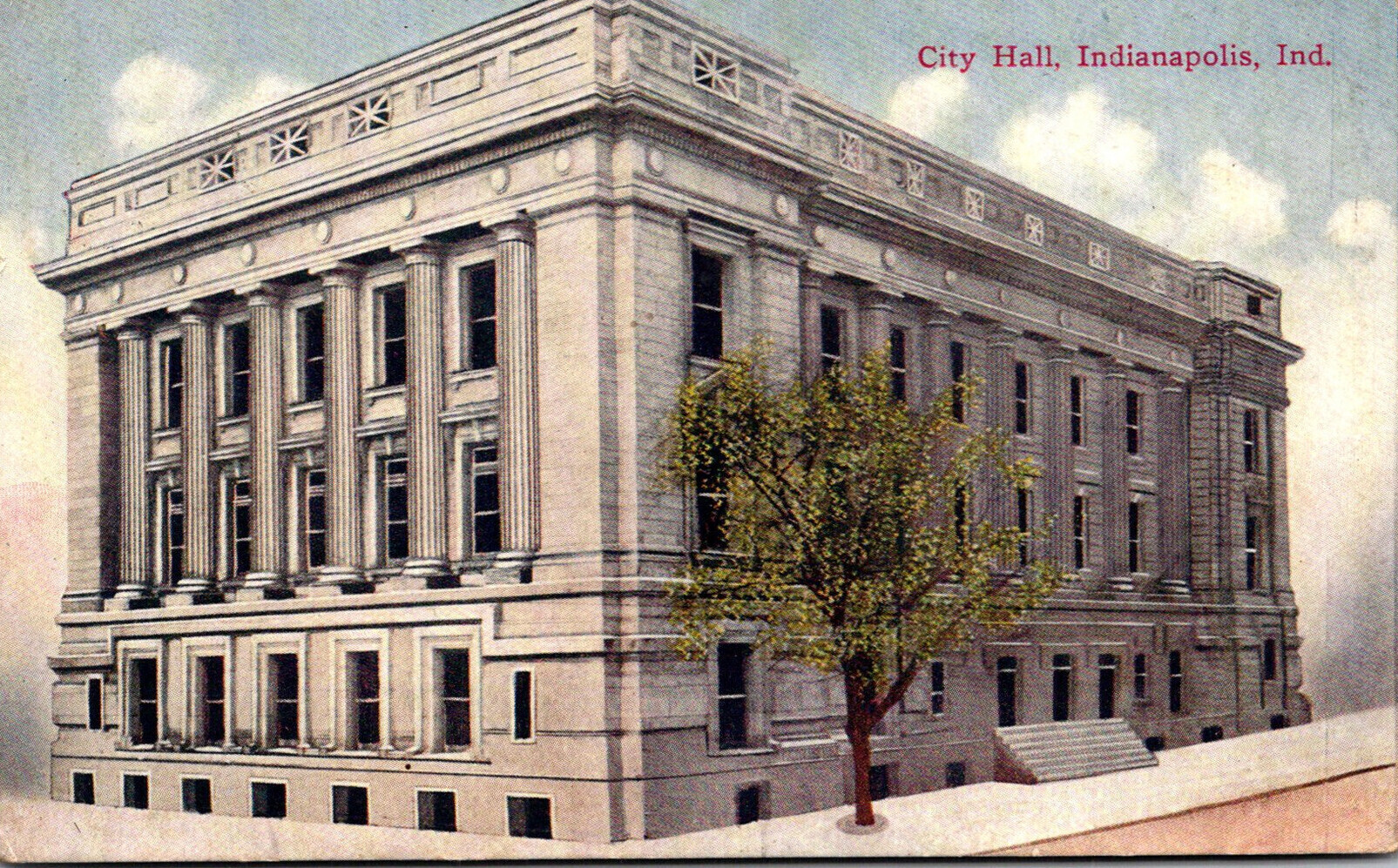 Indiana Indianapolis City Hall 1910 | United States - Indiana ...