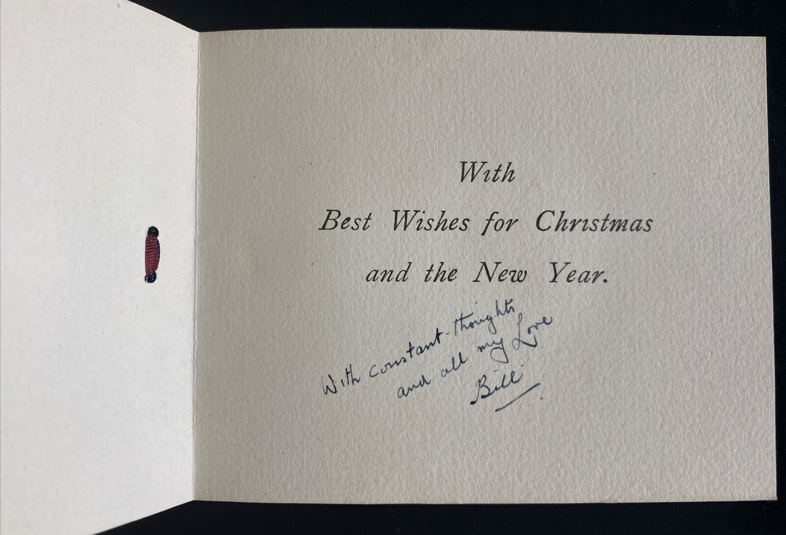 England Royal Air Force Christimas Wishes Card Military RAF WW2 ...