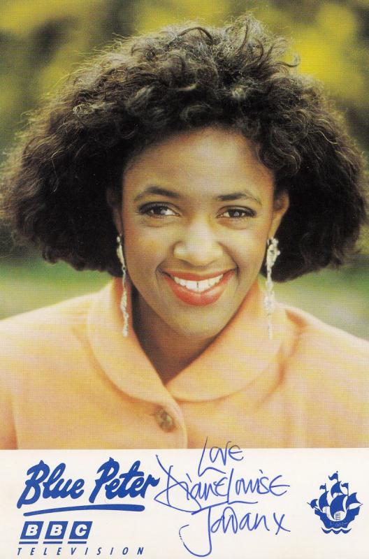 Diana Louise Jordan Blue Peter Official Hand Signed Autograph Cast Card ...