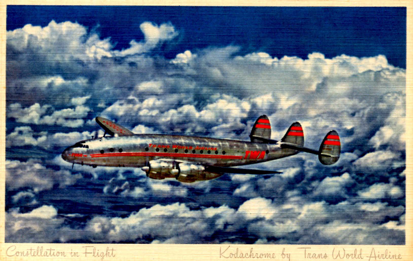 TWA - Constellation in Flight | Topics - Transportation - Aviation ...