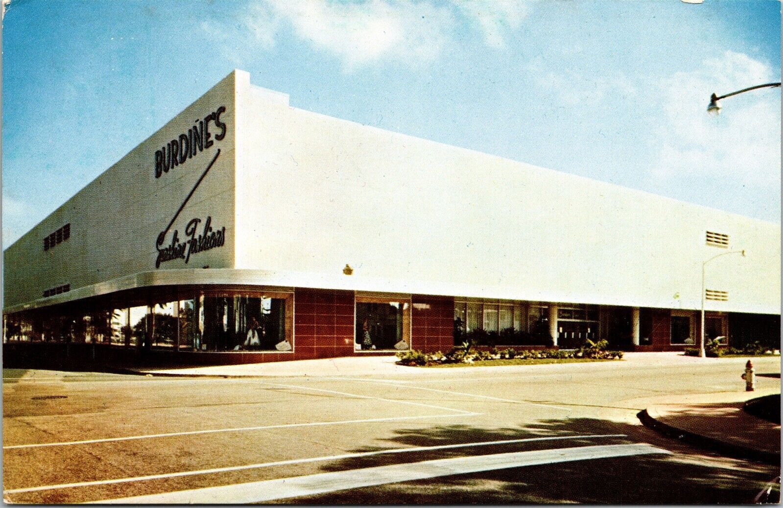 Burdines Miami Beach Meridian Severntetth Sushine Vintage Color Card ...