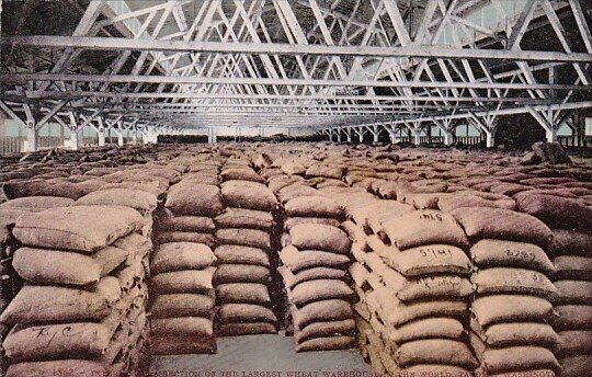 Interior Of A Section Of The Largest Wheat Warehouse In The World ...