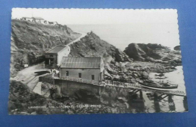 Vintage Real Photo Postcard Launching The Lifeboat Lizard Point Posted ...