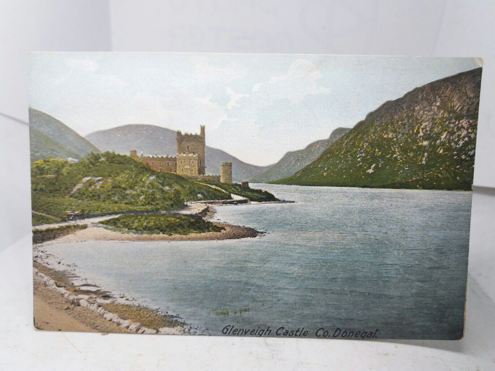 Glenveigh Castle Co Donegal Ireland Early Vintage Colour Postcard c1910 ...