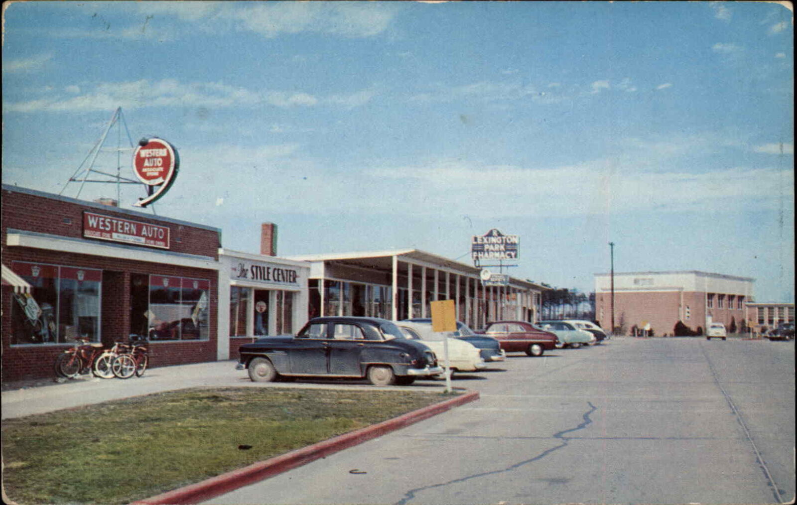 Lexington Park MD Tulagi Place Shopping Center c1950s Postcard Cars ...