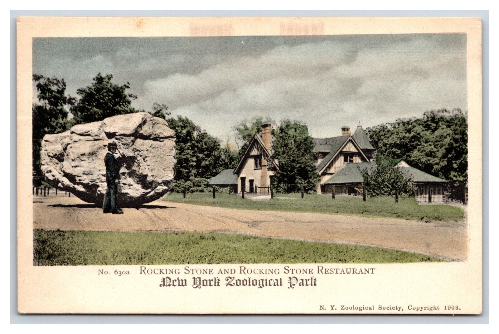 Rocking Stone Restaurant New York City Zoological Park UNP UDB Postcard ...