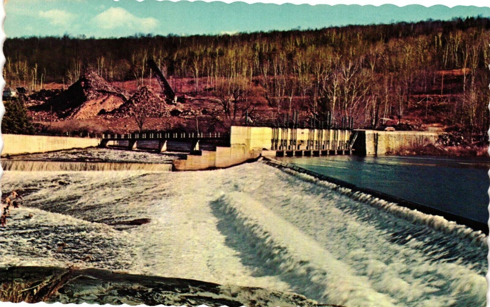 Vintage Postcard- M5213 Rumford Maine, Androscoggin falls/paper mill ...