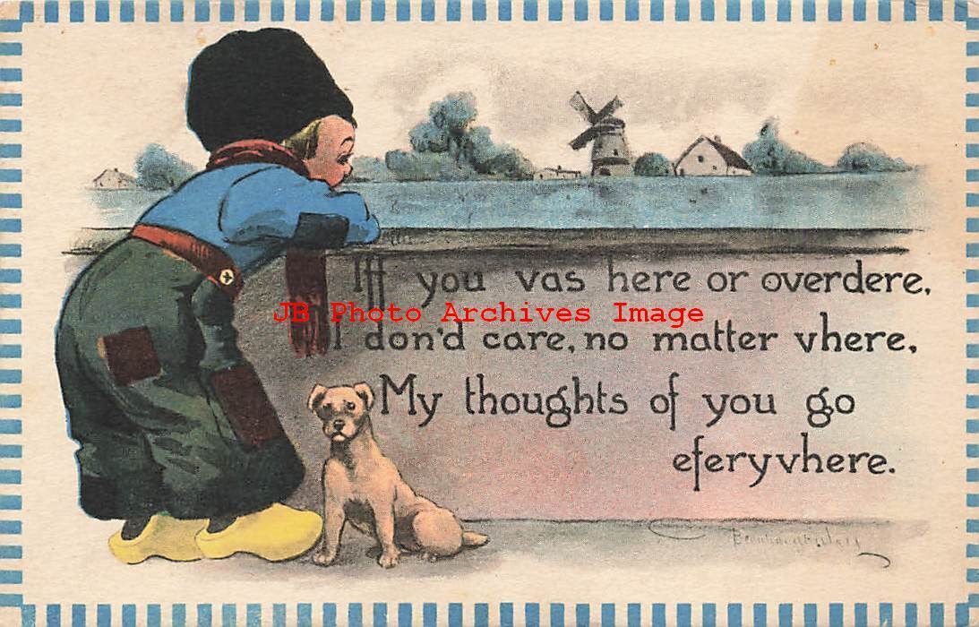 5 Bernhardt Wall Artist Signed Dutch Children Postcards | Africa ...