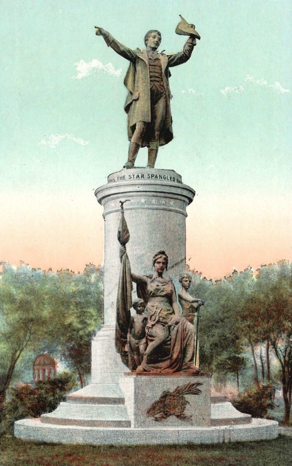 San Francisco California, Francis Scott Key Historical Monument Vintage ...