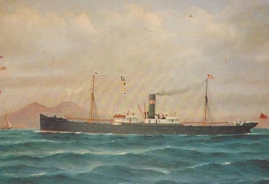 The Snowdon Charles Radcliffe Welsh Trawler Cruise Liner Ship Painting ...