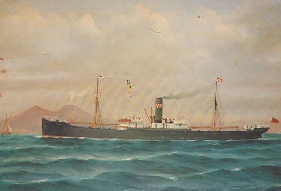 The Snowdon Charles Radcliffe Welsh Trawler Cruise Liner Ship Painting ...
