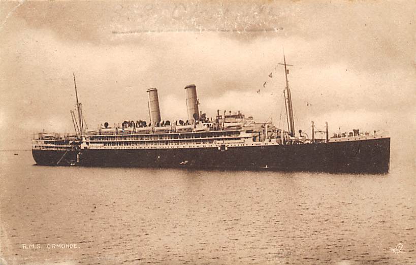 SS Ormonde Orient Line Writing on back, missing stamp | Topics - Coins ...