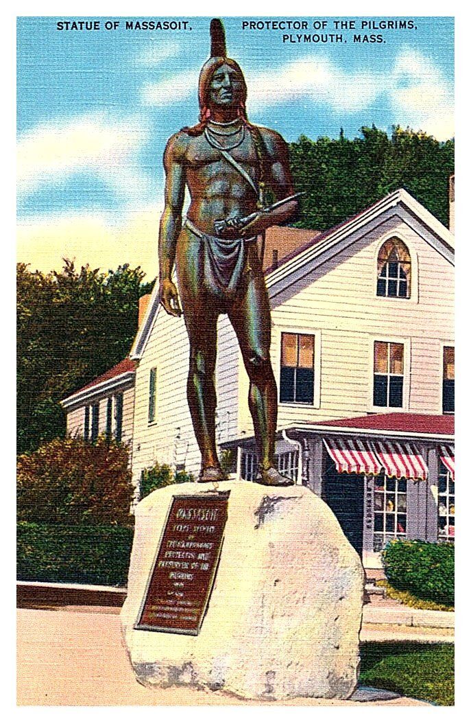 Statue of Massasoit, Protector of the Pilgrims | Topics - Cultures ...
