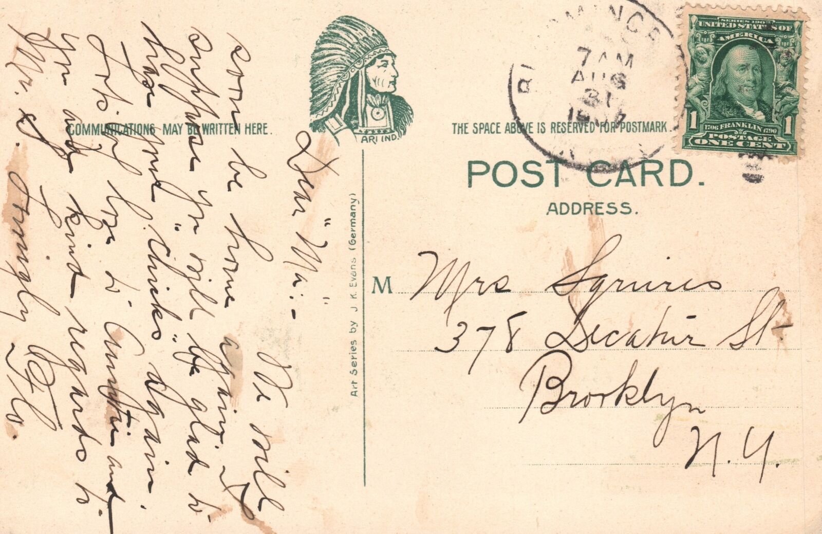 Vintage Postcard 1907 A Beauty Spot Shawangunk Kill Bloomingburg New ...