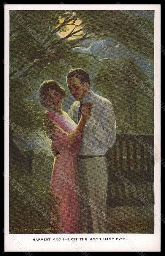 Artist Signed A. J. Dewey Romantic Couple Paper Moon Reinthal 466 pc ...