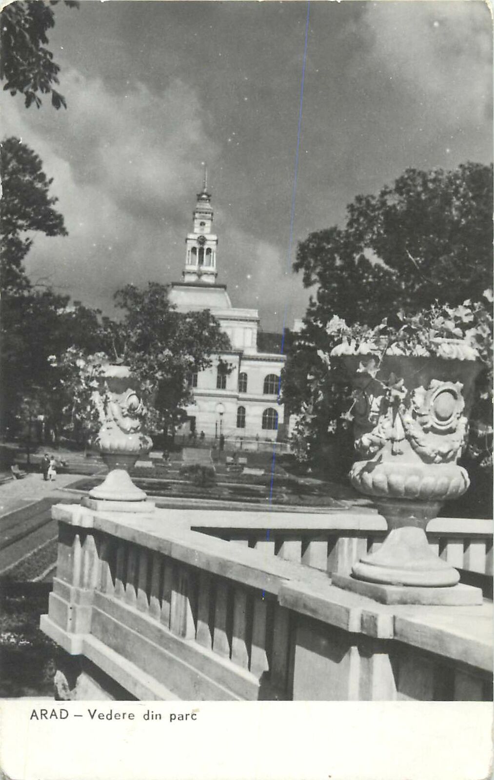 Arad vedere din parc Romania carte postala | Europe - East & Southeast ...