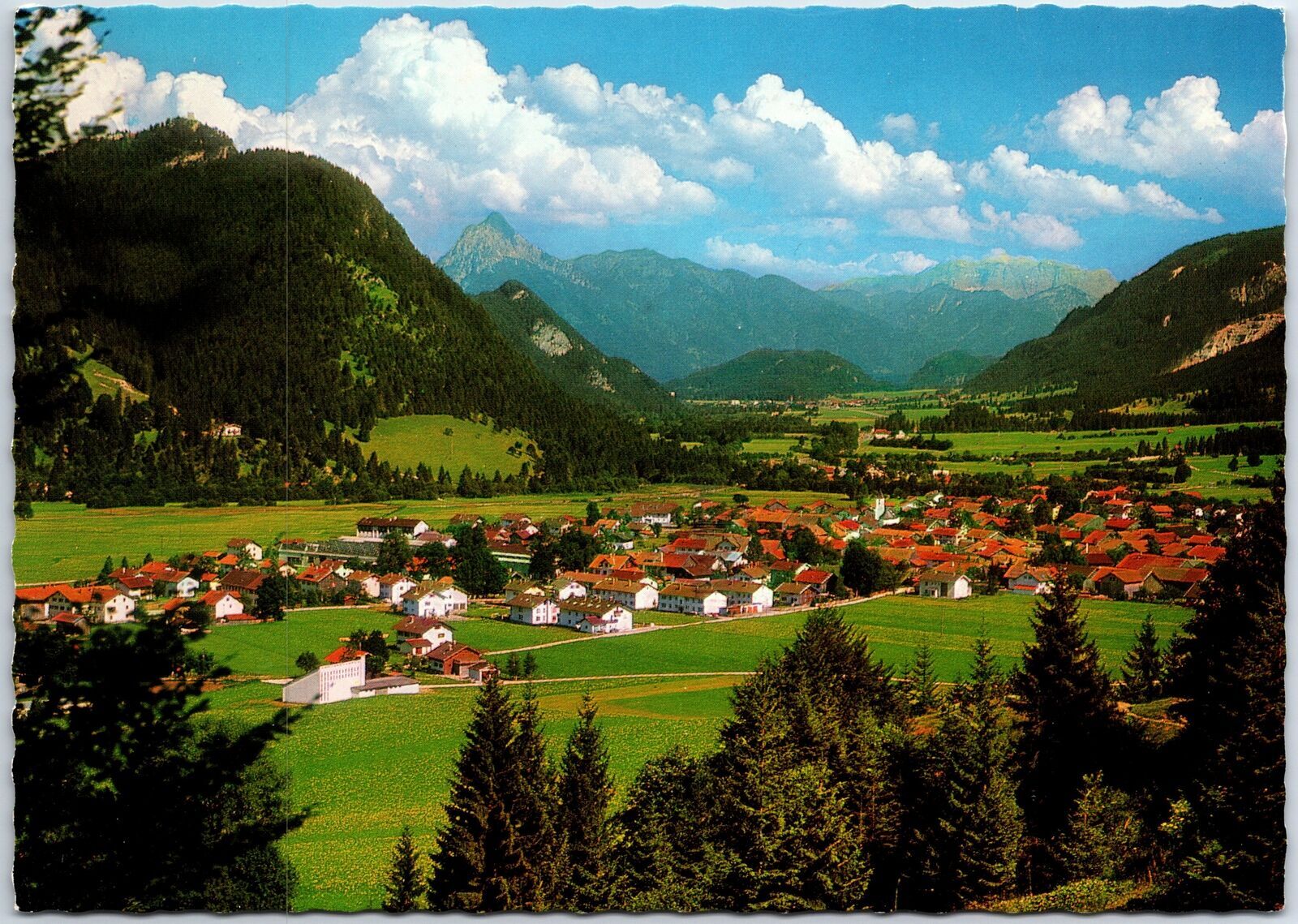 Vintage Continental Sized Postcard Mountan Village in Germany Munich ...