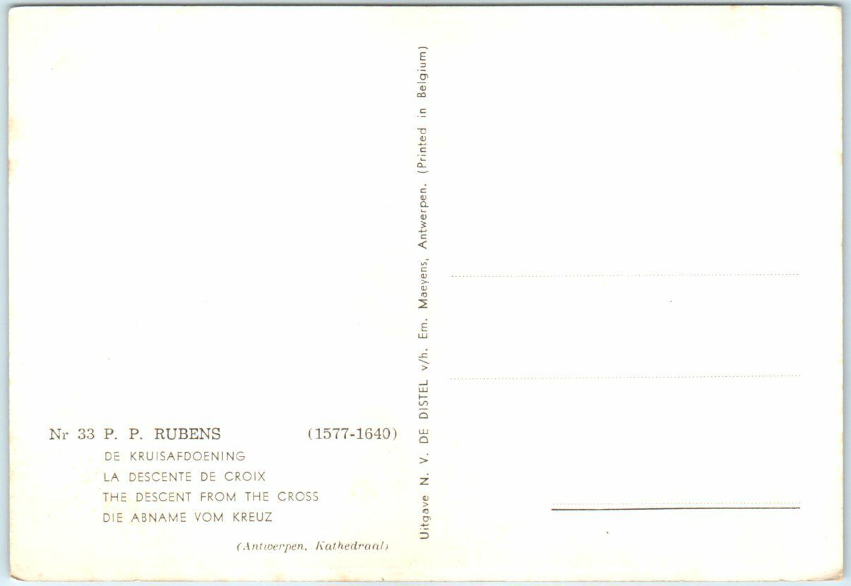 Postcard - Peter Paul Rubens: The Descent from the Cross | Other ...