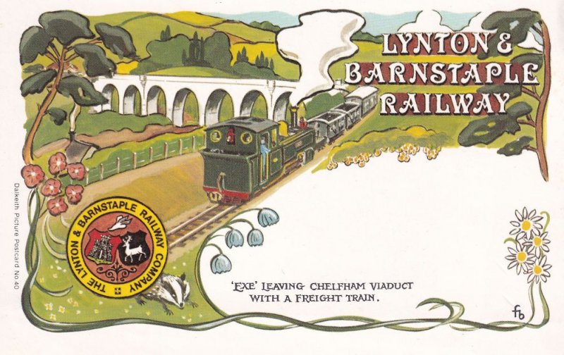 Exe Train at Chelfham Viaduct Freight Lynton & Barstaple Railway ...