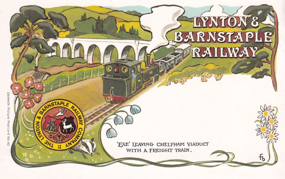 Exe Train at Chelfham Viaduct Freight Lynton & Barstaple Railway ...