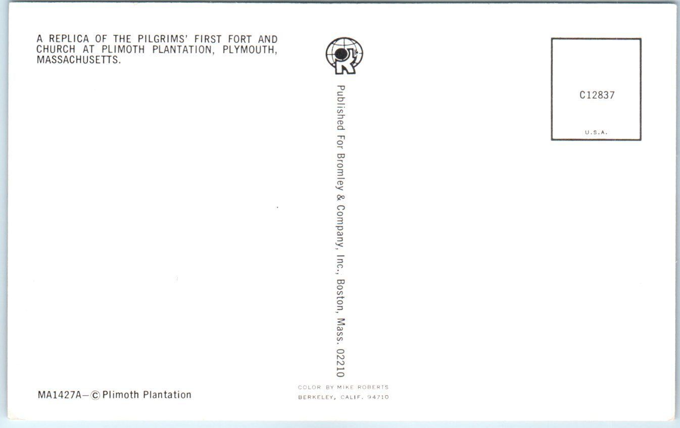 Replica of the Pilgrims' First Fort & Church, Plimoth Plantation ...