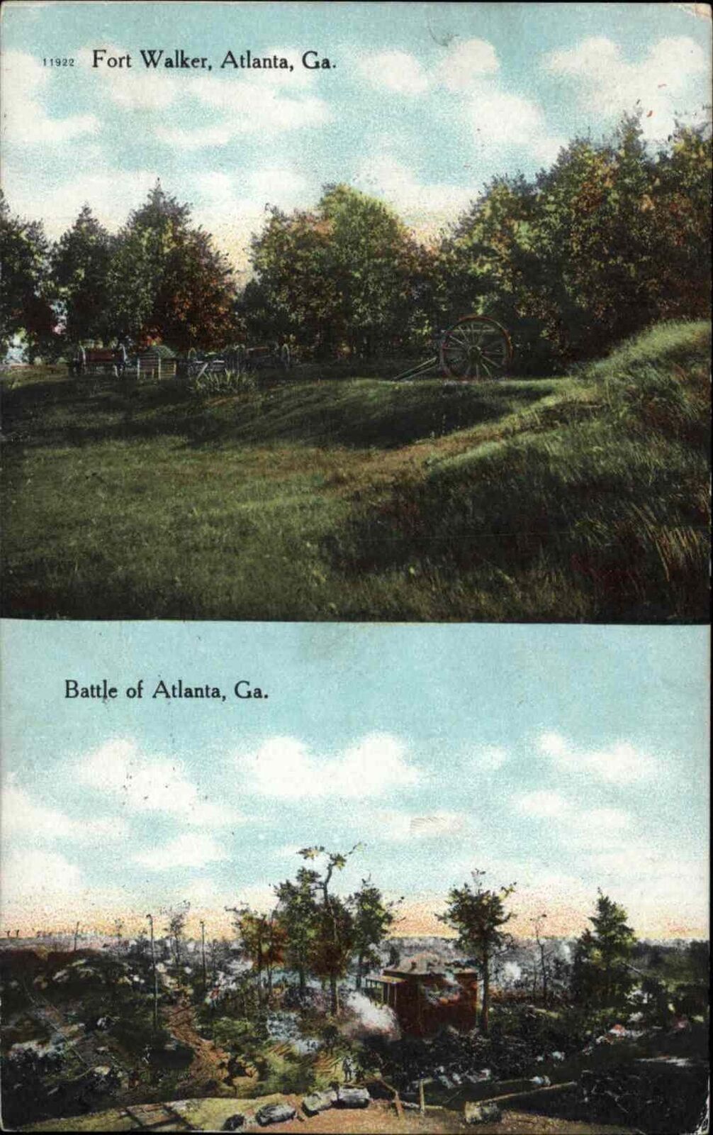 Atlanta Georgia GA Fort Walker Battle of Atlanta Multi-view c1900s-20s ...