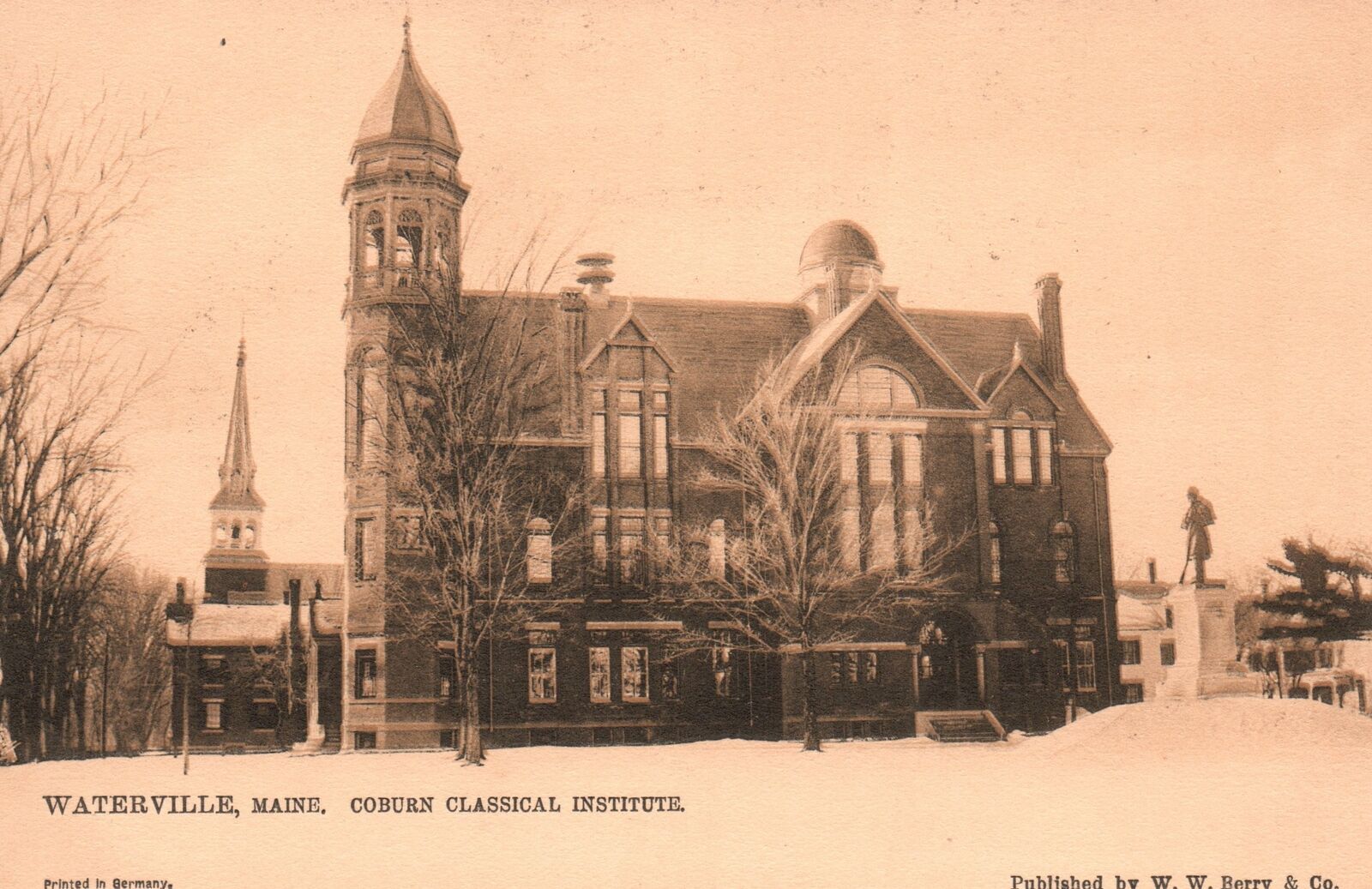 Vintage Postcard 1900's View of Coburn Classical Institute Waterville ...