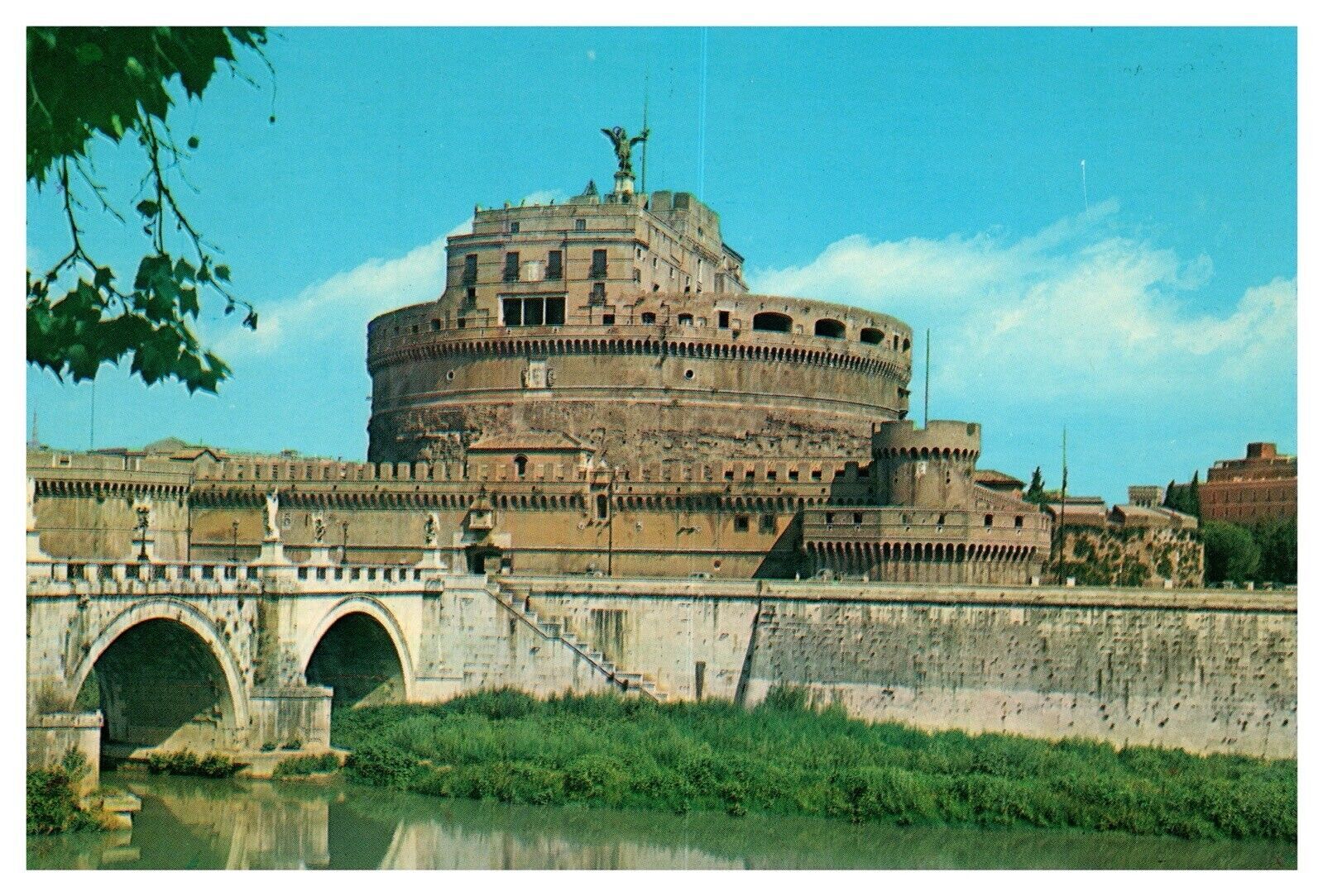 Rome Saint Angelos Castle Engelsburg Chrome City Postcard WOB UNP ...