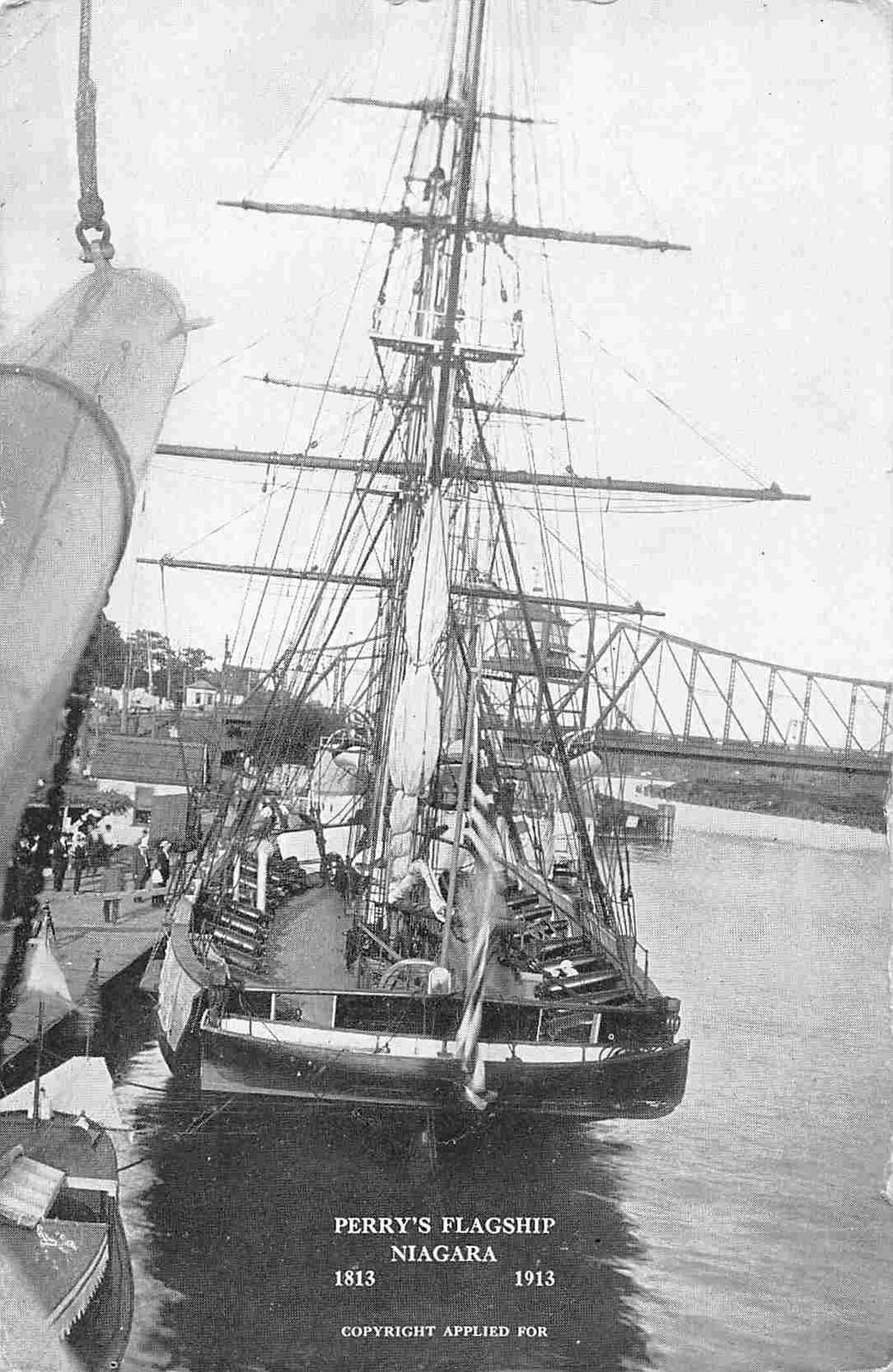 SS Niagara Perry's Flagship Sailing Ship 1813 1913 postcard | Topics ...