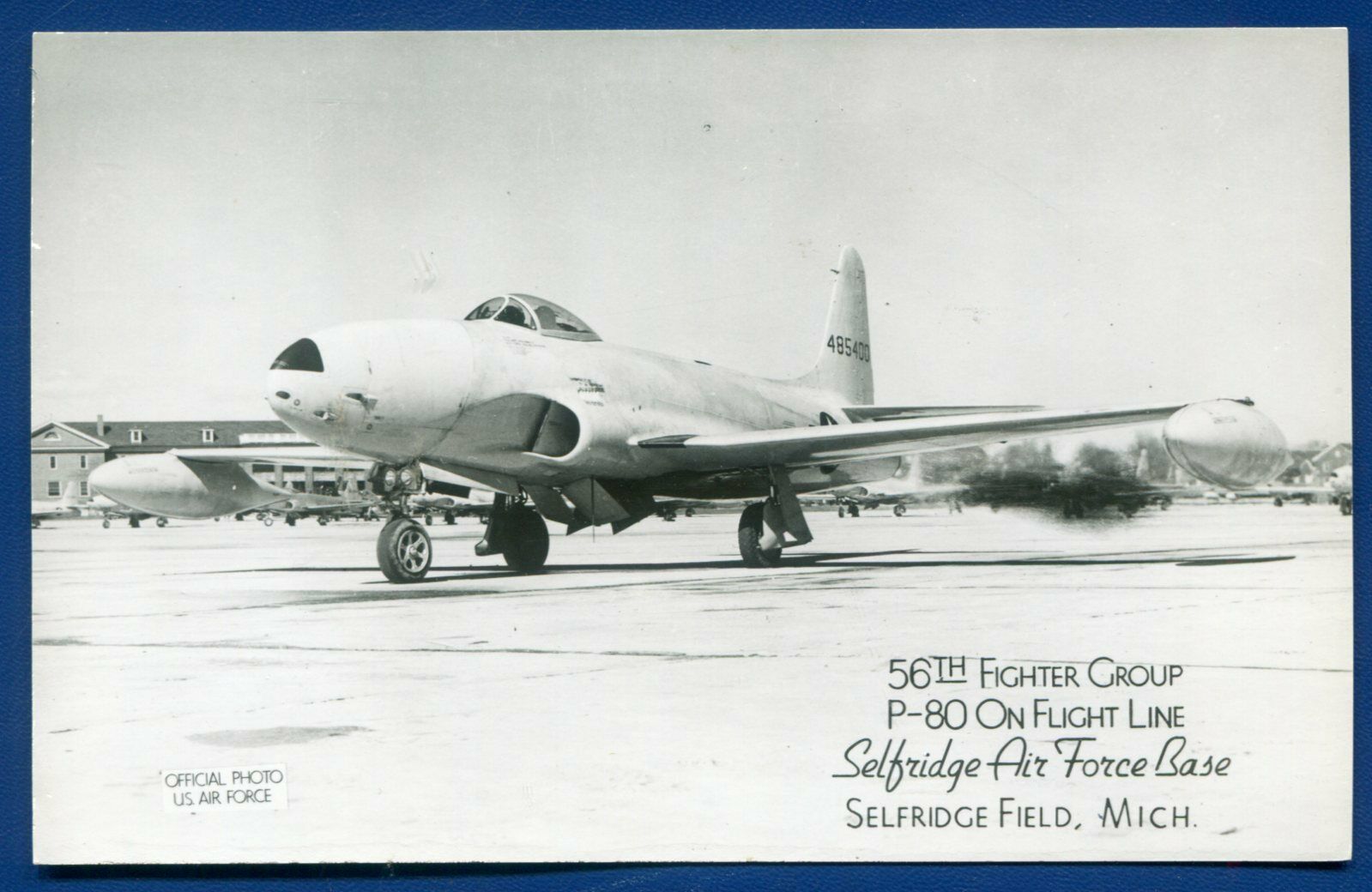 Selfridge Air Force Base 56th Fighter Gp P-80 Flight Line Photo ...