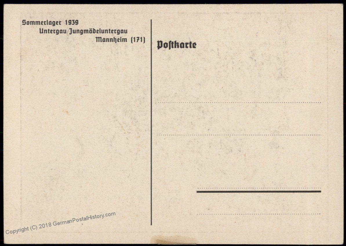 3rd Reich Germany 1939 Hitler Youth BDM Mannheim Local HJ Propaganda ...