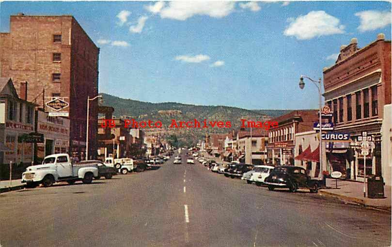NM, Raton, New Mexico, Street Scene, Business Section, 50s Cars, Noble ...