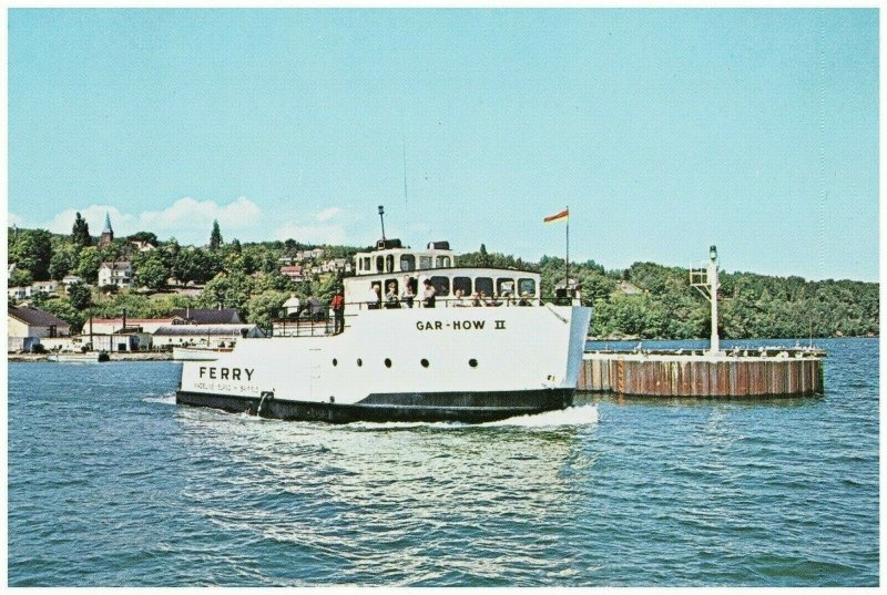 Gar How II Ferry Boat Bayfield WI to Madeline Island Lake Superior Vtg ...