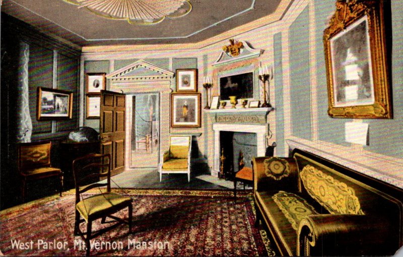 Virginia Mount Vernon Mansion The West Parlor | United States ...