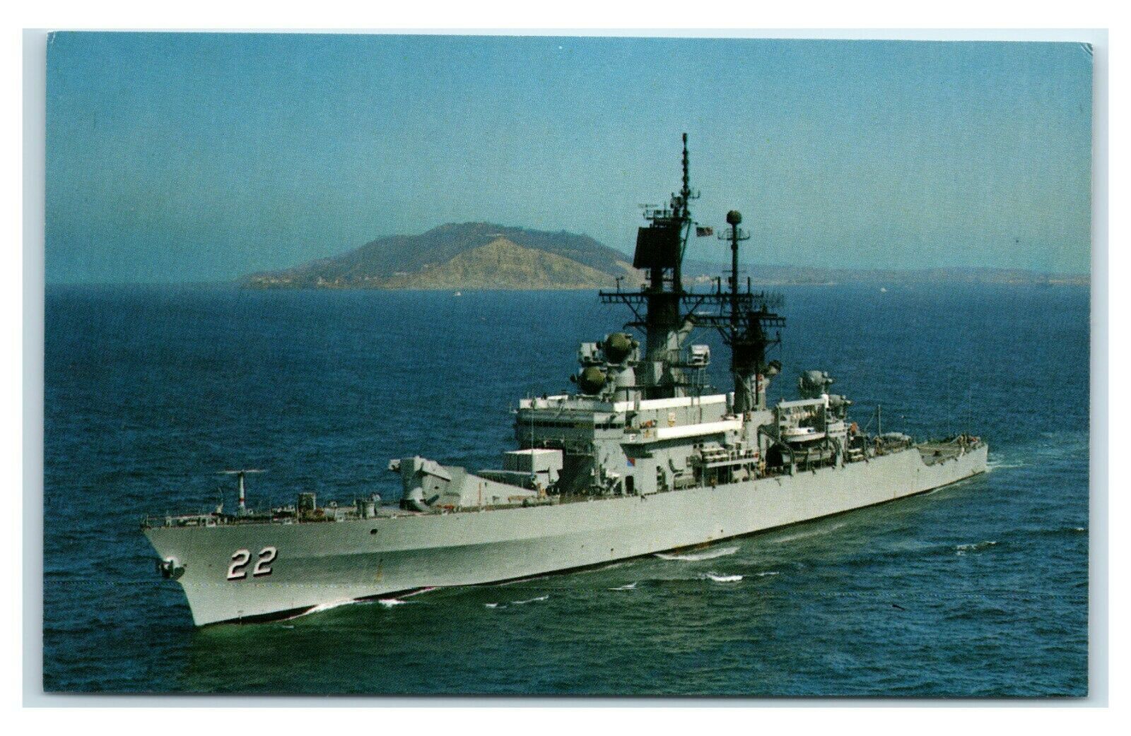 Postcard USS England (CG-22) Guided Missile Frigate T79 | Europe ...