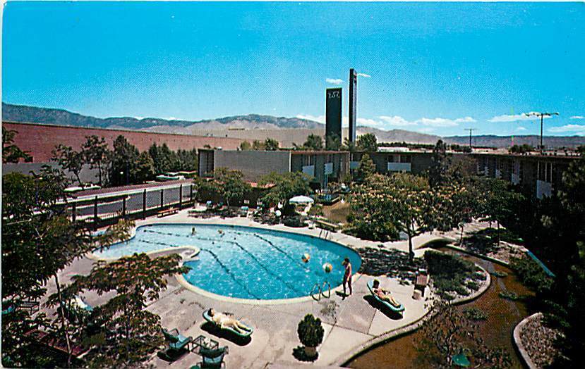 NM, Albuquerque, New Mexico, White Winrock Motor Hotel Pool, No 116809 ...