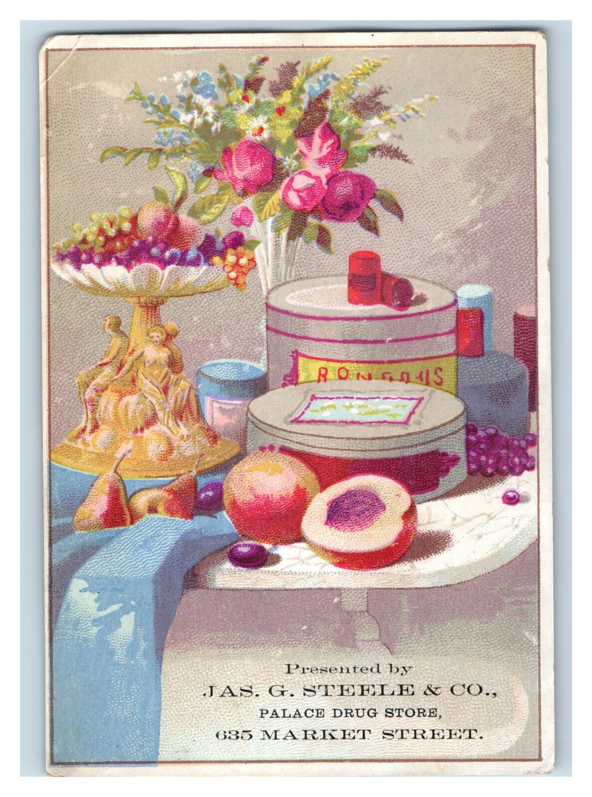 1880s Jas. G. Steele & Co. Palace Drug Store P187 | Ephemera - Chromo ...
