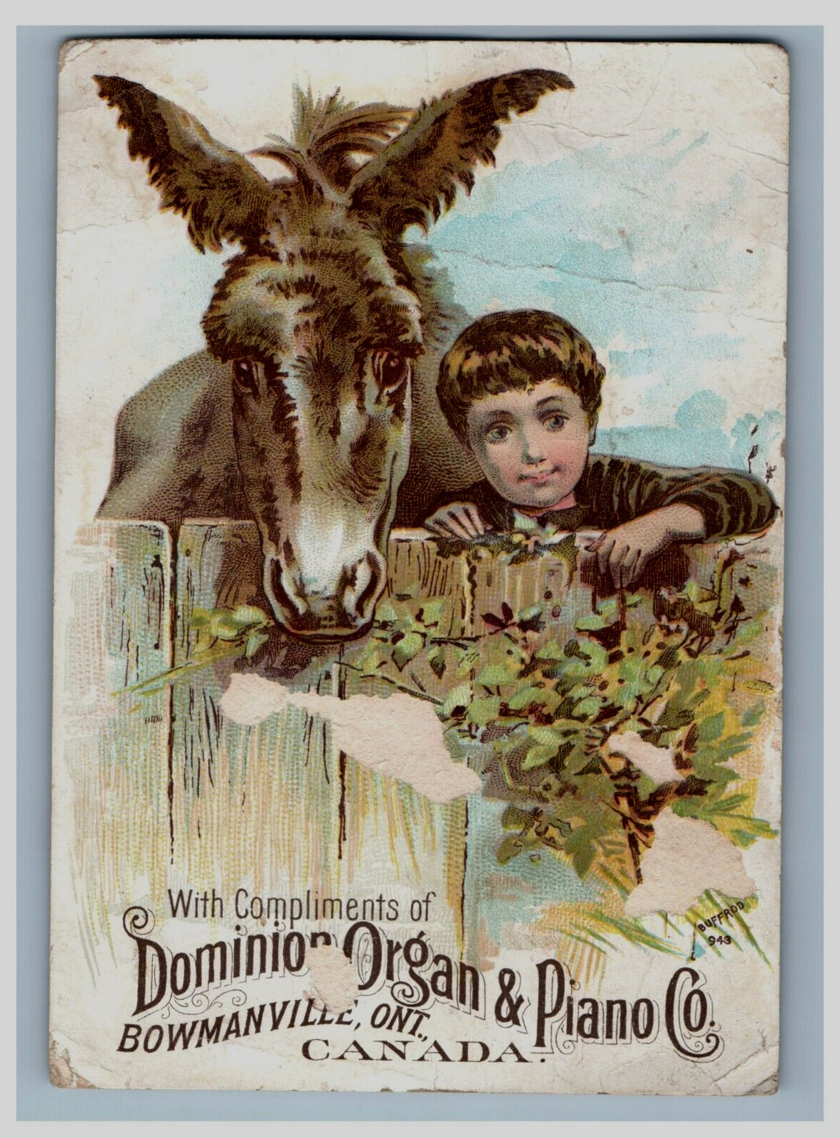 1880s Dominion Organs Pianos Wm. Fleming William Sewing Machine Markham ...